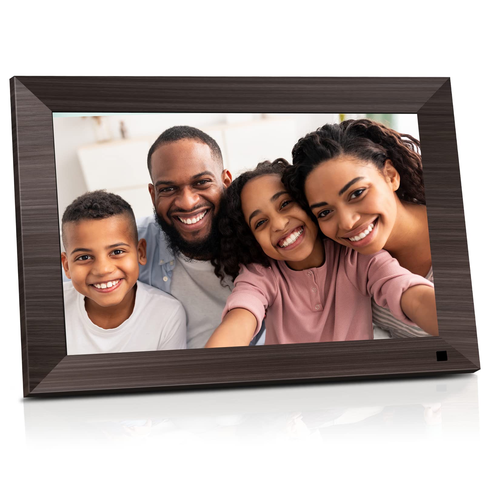 WiFi Digital Picture Frame 10.1 Inch, Canupfarm Smart Digital Photo Frame, 1080P IPS Touchscreen, Easy Setup, Built in 16GB, Auto-Rotate and Wall Mountable, Motion Sensor, Share Anywhere via APP