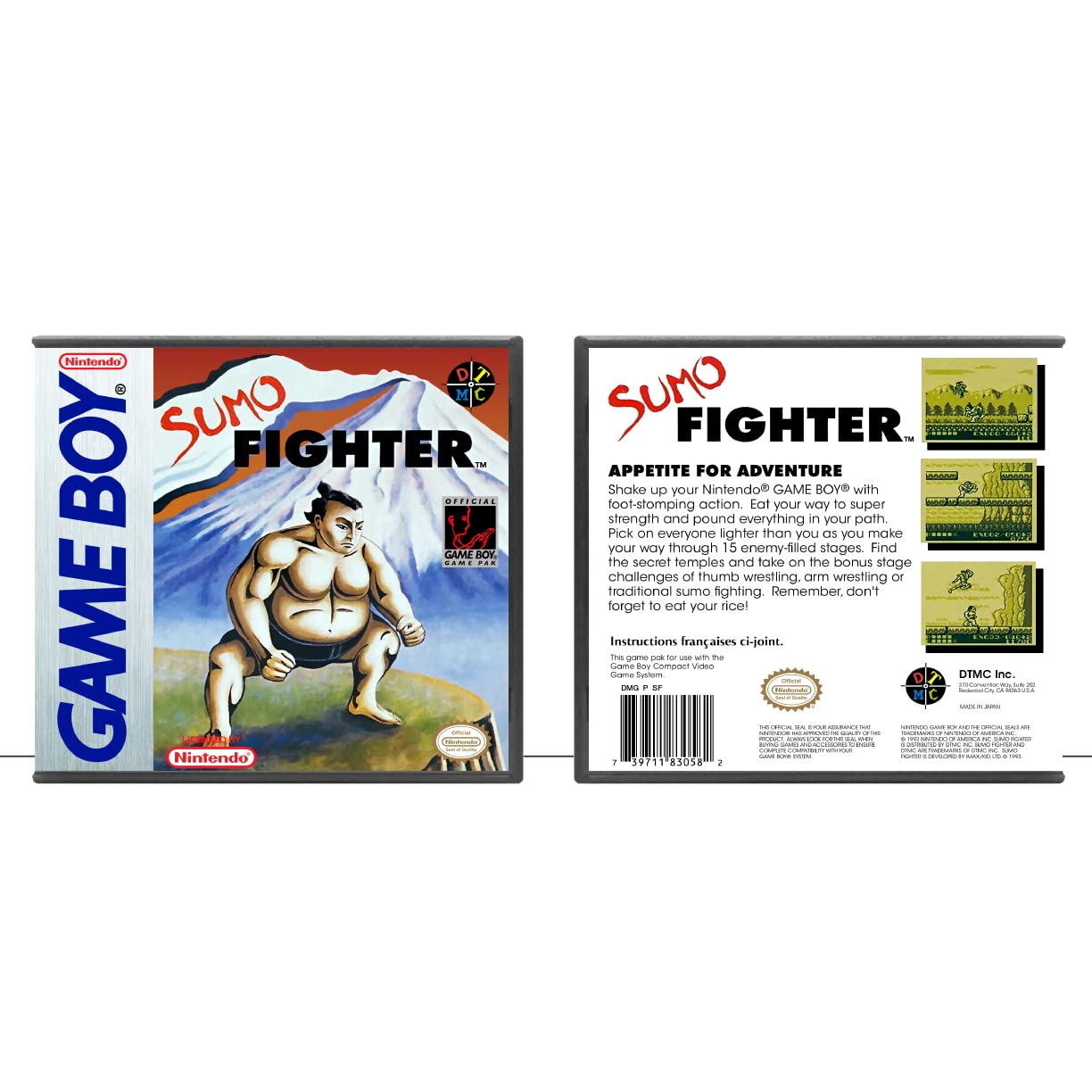 Sumo Fighter | (GB) Game Boy - Game Case Only - No Game