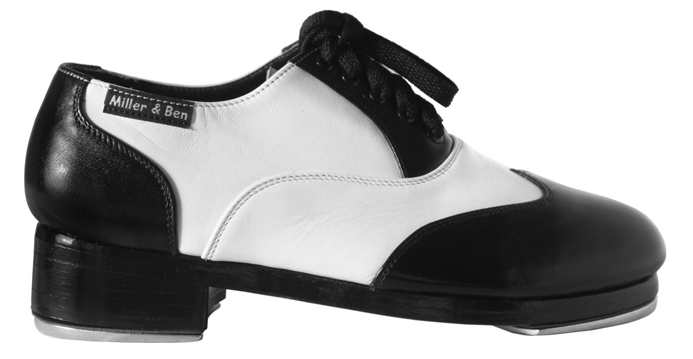 Miller & Ben Tap Shoes; Jazz-Tap Master; Black & White Professional Tap Shoes (38 EU)