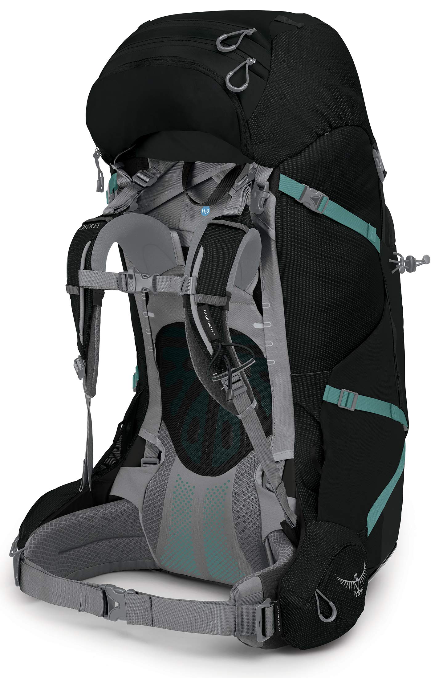 Osprey Ariel Plus 85L Women's Backpacking Backpack, Black, WM/L