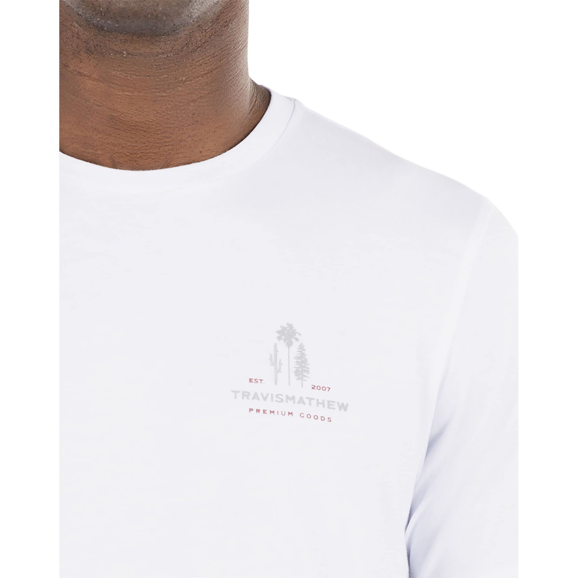 TravisMathew Men's Jupiter T-Shirt (as1, Alpha, l, Regular, Regular, White, Large)