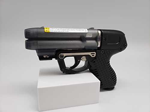 Piexon JPX4 C2 Black LE Defender with LED Laser - Compact Pepper Spray Gun Bundle orange-black