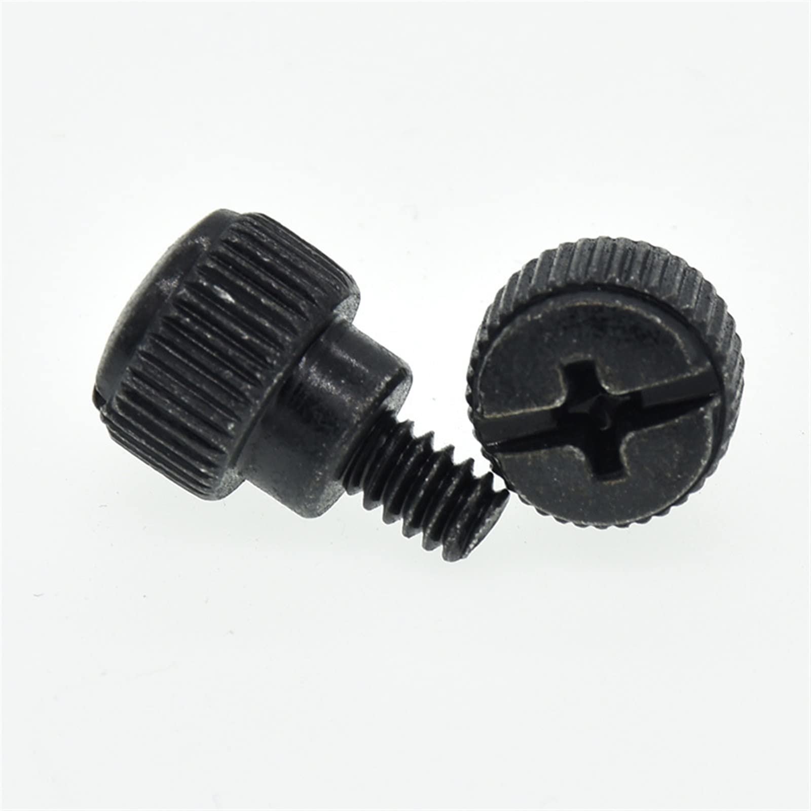 XADITON 10Pcs 6#-32 * 5 Computer PC Case Cooling Round Toolless Adjustment Screw Thumbscrews Thumb Screw M3.5 (Color : Black)