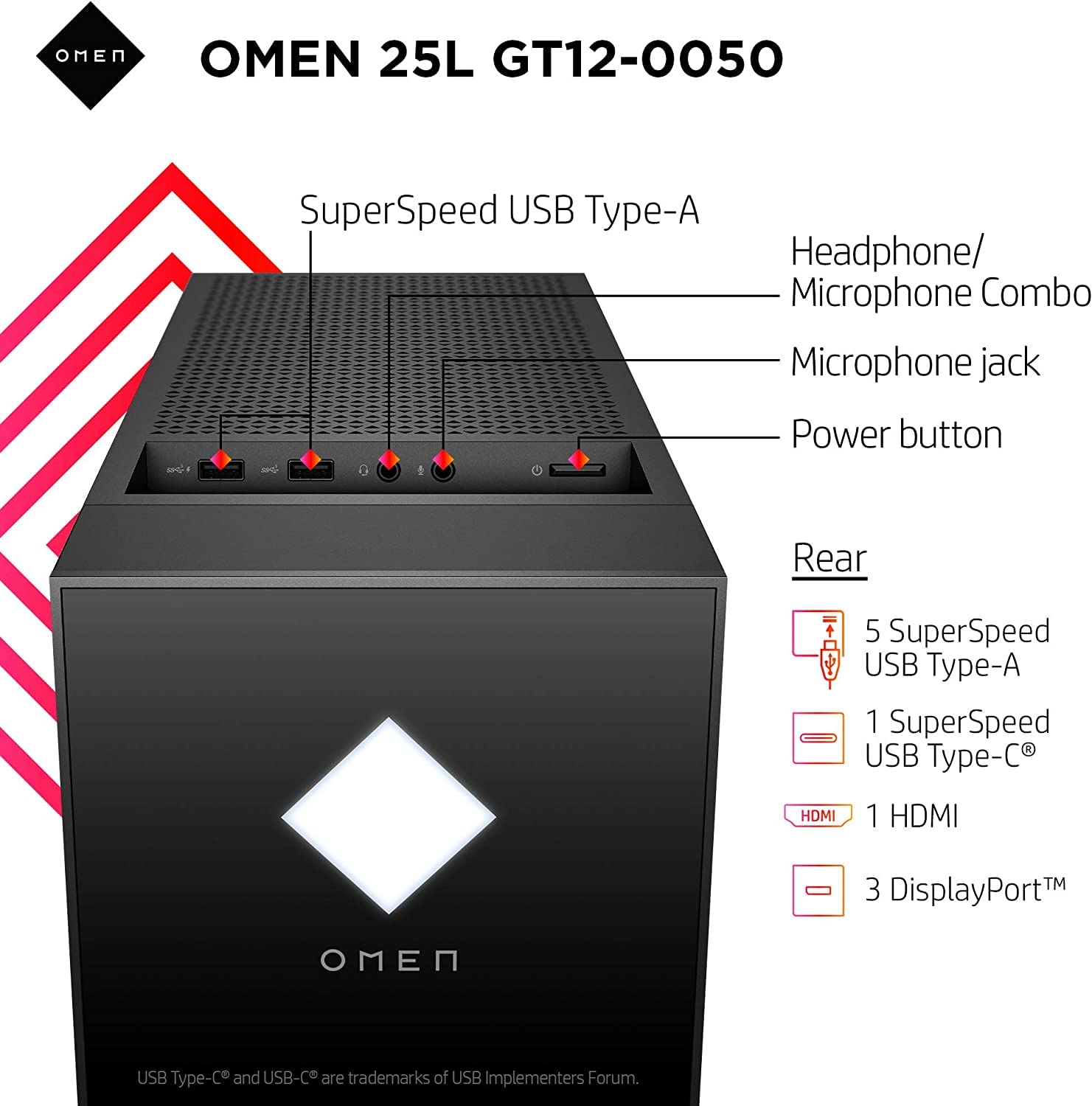 OMEN 2022 Newest Upgraded 25L Gaming Desktop PC, Geforce RTX 3060, AMD Ryzen 7 3700X, 64 GB DDR4 RAM, 2TB SSD+4TB HDD, Windows 11, VR Ready, RGB Lighting Black