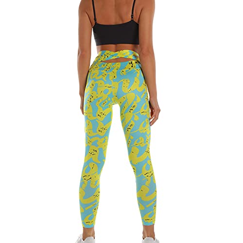 Sukilimiy Women's High Waisted Running Athletic Pants Full Length Basic Tight Pants Seamless Workout Yoga Leggings