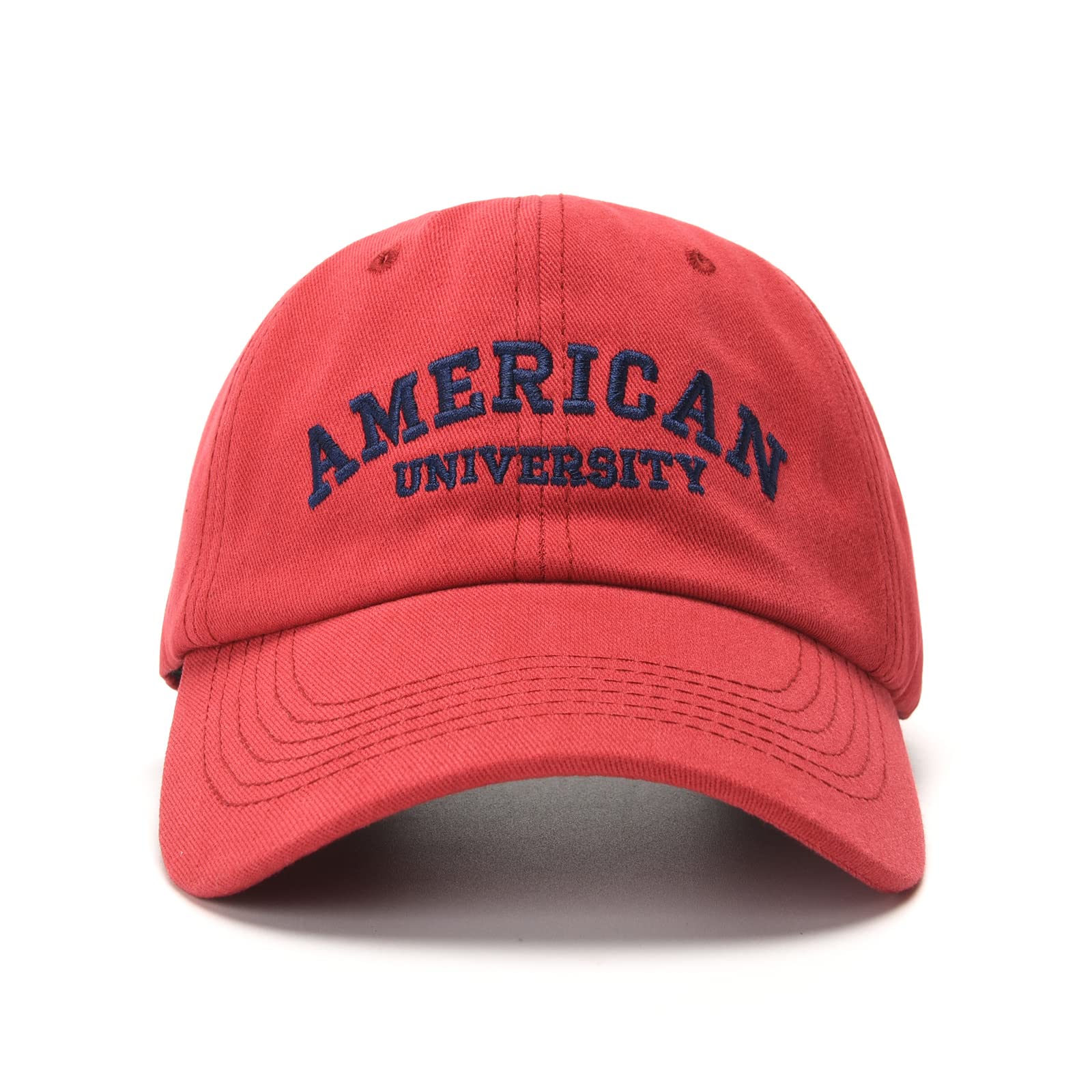 SINOCH PUM Unisex American University Adjustable Baseball Cap Golf Dad Hat for Men and Women Casual Wear Red