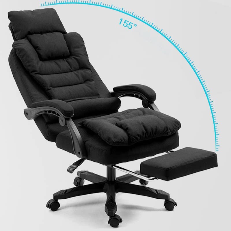 ZHAOLEI Computer Chair Home Fabric Leisure Boss Chair Washable Office Chair Swivel Lift Chairs Massage Recliner