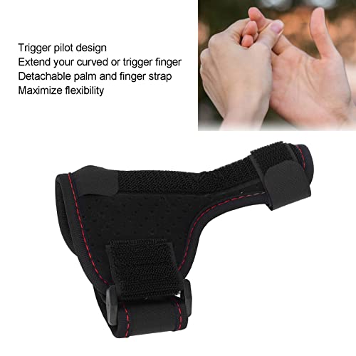 Qionia Adjustable Finger Splint, Prevent Injury Finger Aluminum Brace Fasten Recovery Breathable Lightweight for Injury Fixation