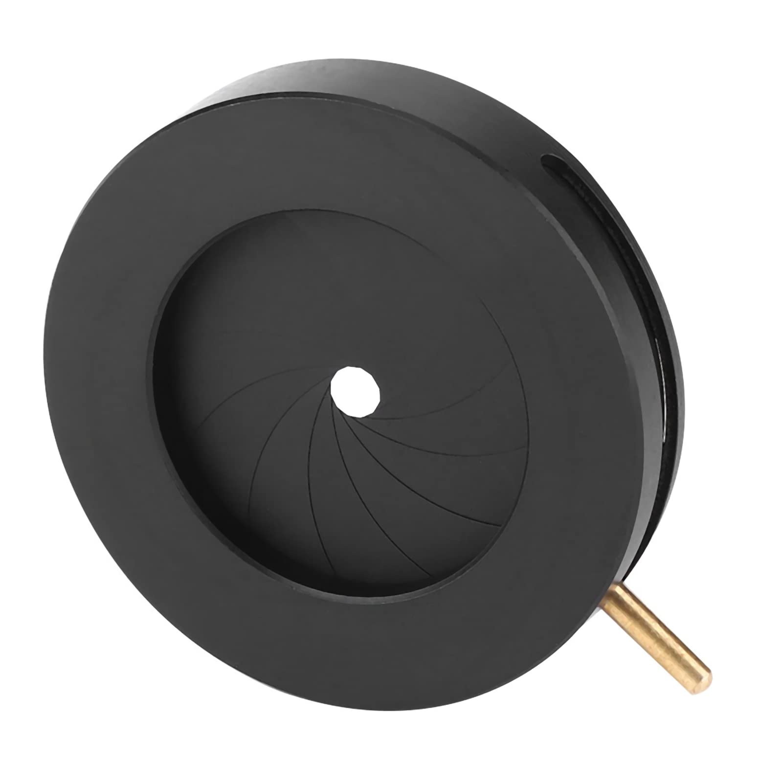 Watris Veiyi Microscope Iris Adapter, Adjustable Iris Aperture Diaphragm, Lens Optical Diaphragm, Microscope Aperture, Microscope Accessories for Laboratory(SK23)
