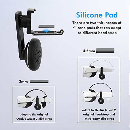 QIUQIAN VR Headphone for Oculus Quest 2 in-Ear All-in-one Headset Noise Reduction High Sensitivity Stereo Gaming Earphones VR Accessory