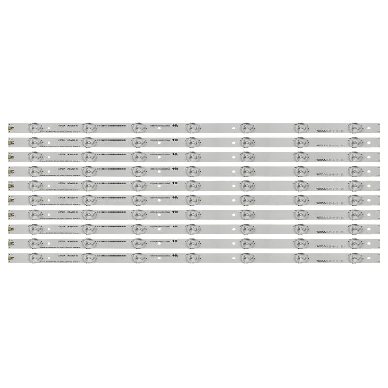LED Backlight Strip Replace for TV Kits 10PCS LED Backlight Strip 7 Lamps for Hjjsense - 55-55 HD550DU-B52-10X7-3030C - V0-20151012 55H8C 55K3300UW H55m3300 H55M3000