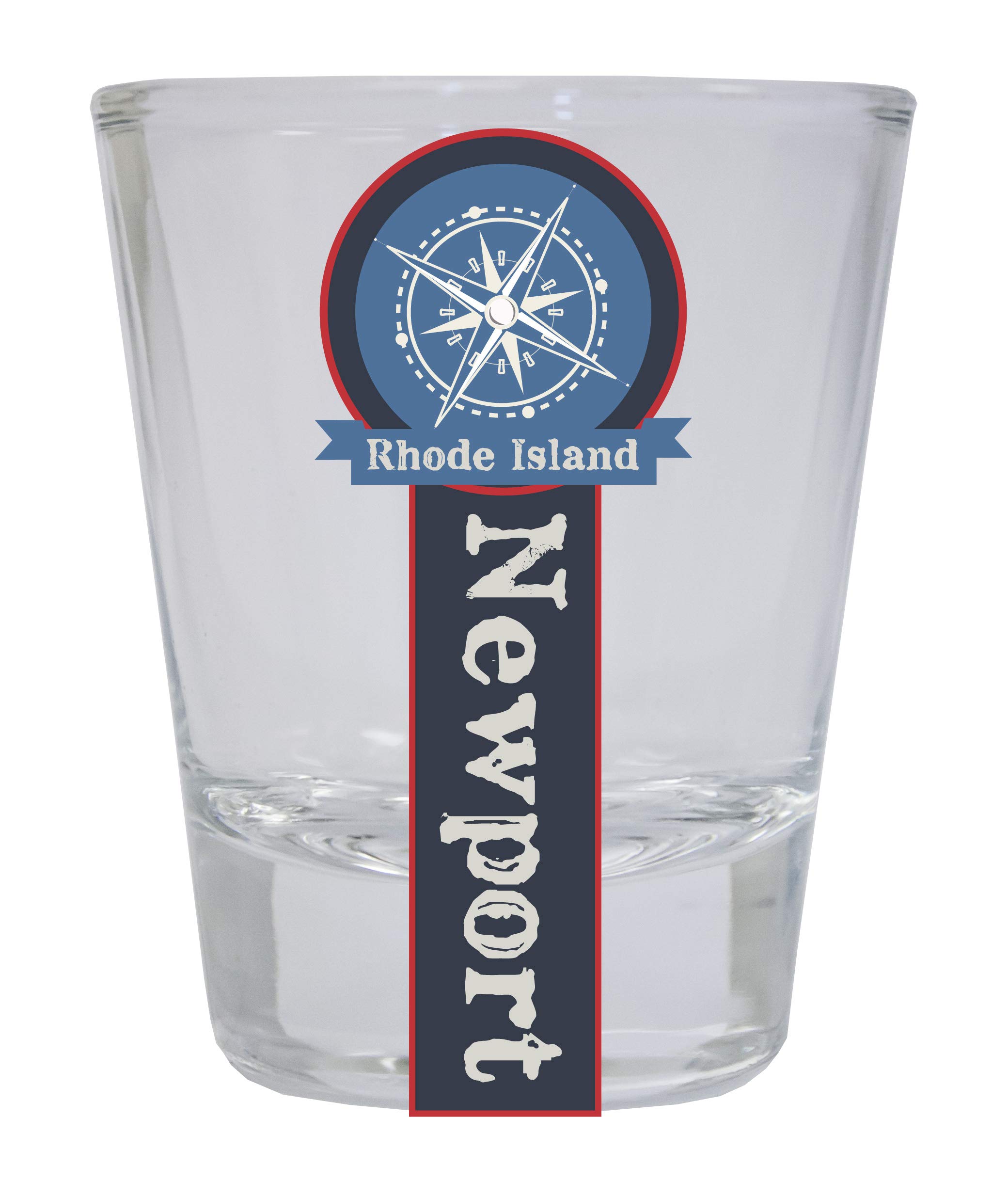 Newport Rhode Island Nautical Souvenir Round Shot Glass