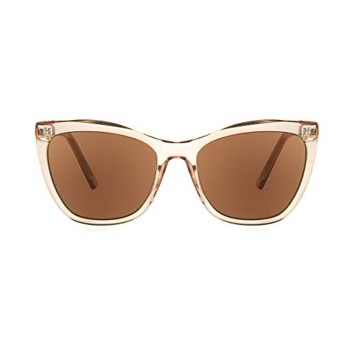 Sofia Vergara x Foster Grant Women's Sofia Full Lens SunReaders Cat-Eye Reading Glasses, Shiny Crystal Blush, 56 mm + 3