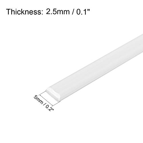 uxcell 3pcs 3/16-inch Plastic Welding Rods PP Welder Rods for Hot Air Gun 3.3ft White