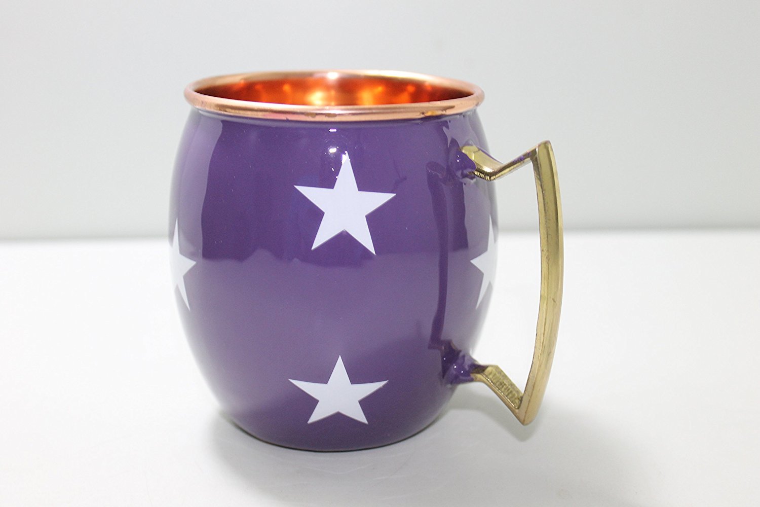 PARIJAT HANDICRAFT Happy Birthday Hand Painted Copper Mugs Special Deign For Gift On Birthday Moscow Mule Mugs Cups Mugs Smooth Finish.
