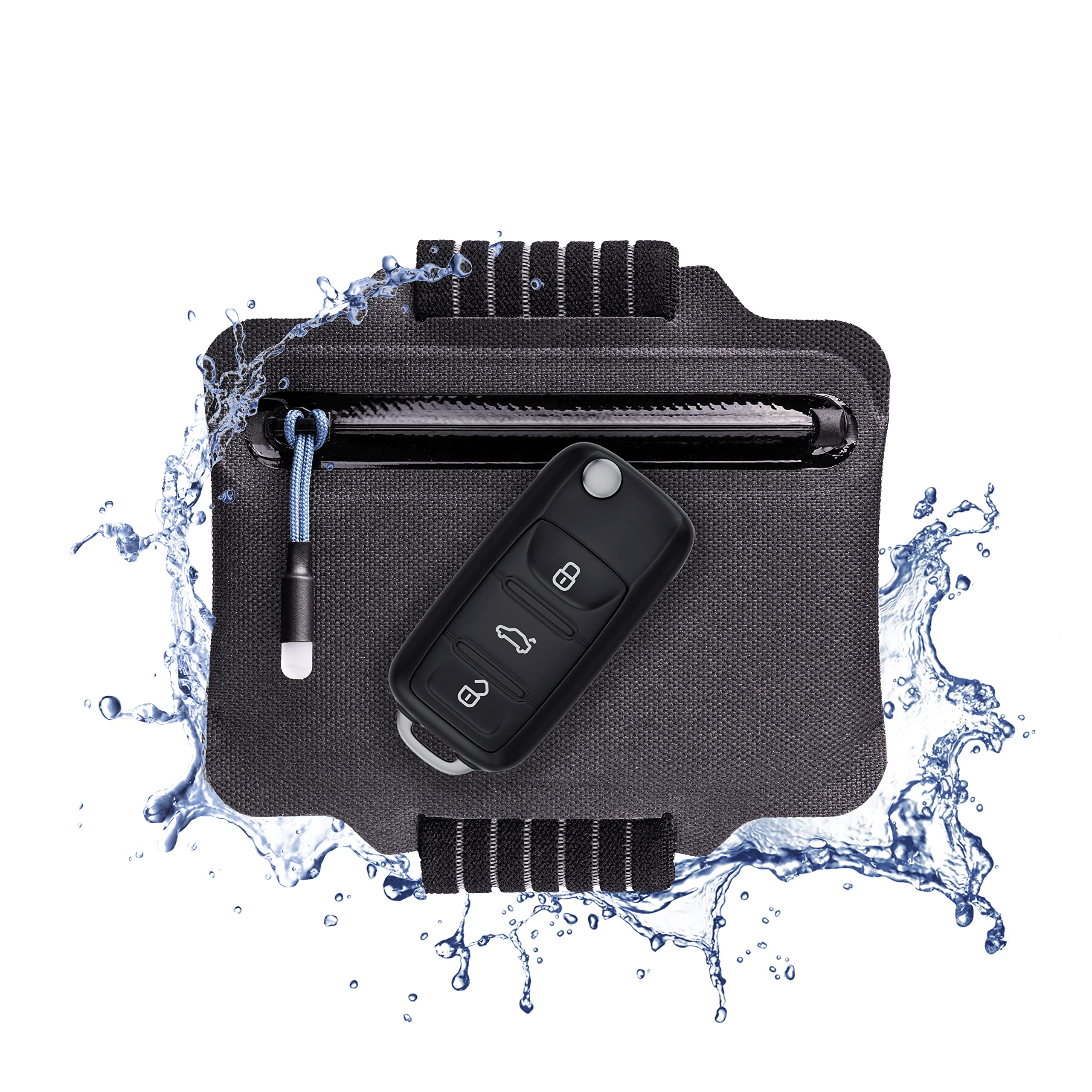 Submerge Waterproof Wallet for Swimming | MUST ZIP ALL THE WAY UP - PULL VERY TIGHT | Minimalist Wallet Good as Credit Card Wallet and Keeping Key Dry