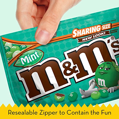 M&M'S Mint Dark Chocolate Candy Sharing Size 9.6-Ounce Bag