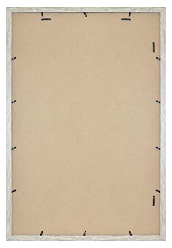 MCS Studio Gallery 24x36 Poster Frame Gray Woodgrain, Vertical & Horizontal Wall Hanging Large Picture Frame for Photos, Posters & Art Prints (2-Pack)