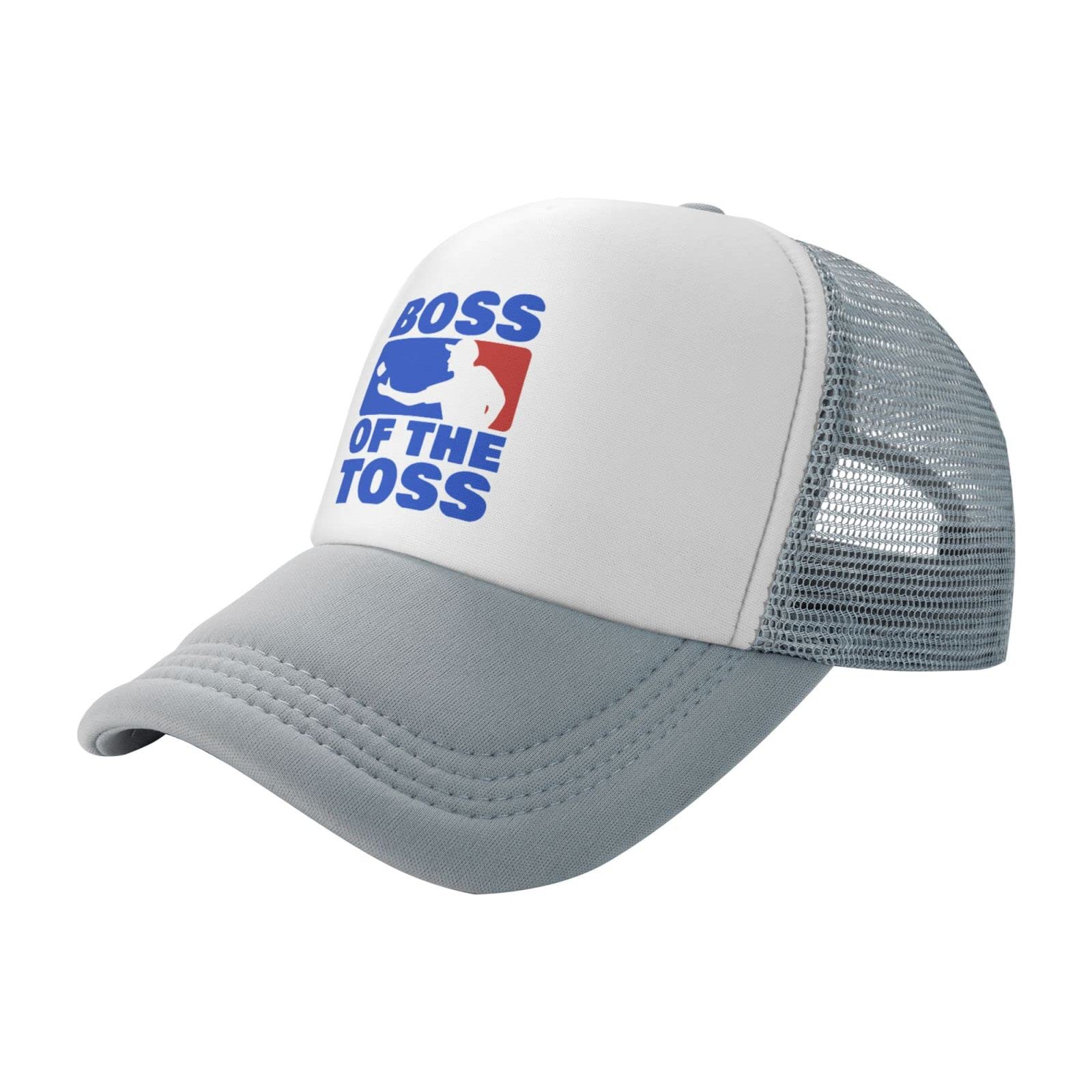 Sun Mesh Hats Summer Outdoor Baseball Cap Breathable Trucker Hat for Men Women Gray