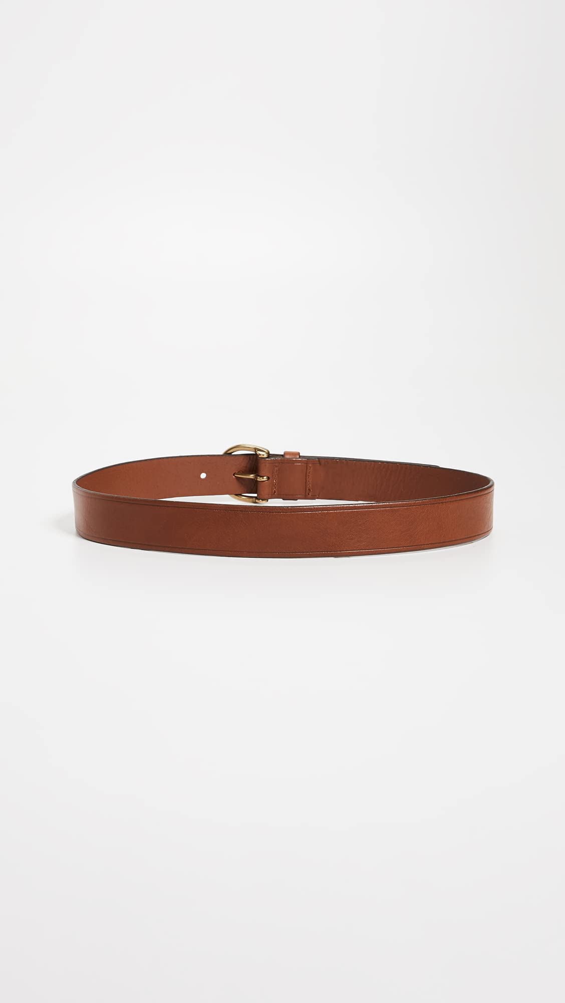 Madewell Women's Medium Perfect Leather Belt, Pecan, Brown, M