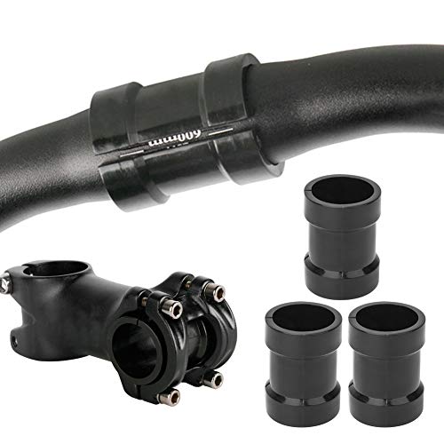 Pinsofy Handlebar Stem Reducer, 31.8mm to 25.4mm Bike Handlebar Easy to Install Durable Practical for Road Bike for Mountain Bike