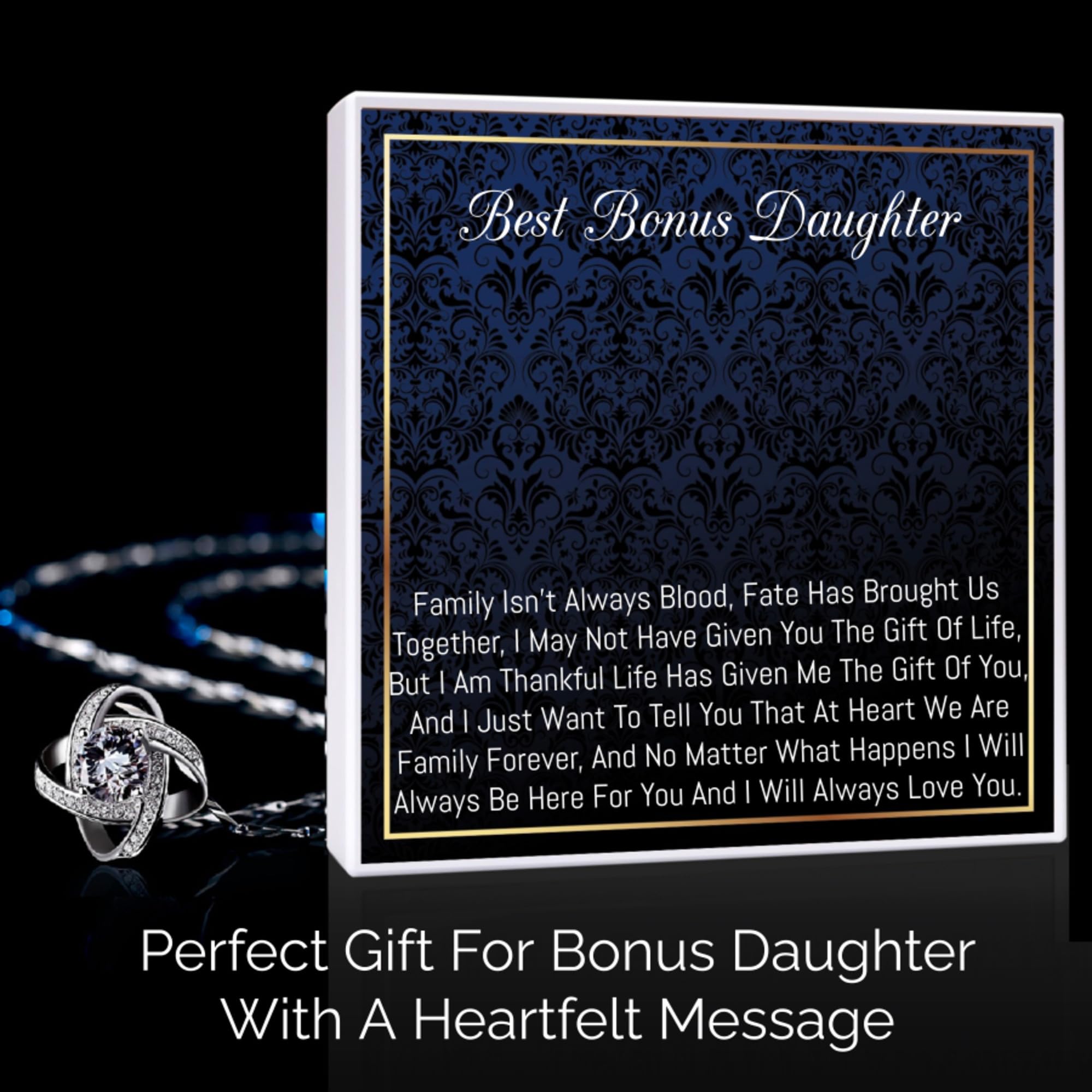 Onepurposegifts Step Daughter Gift, Bonus Daughter Gift, Step Daughter necklace, step daughter gifts from step mom, step daughter gifts from step dad