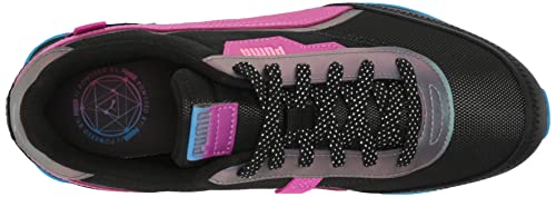 Puma Women's Future Rider Sneaker, Black-Deep Orchid, 9