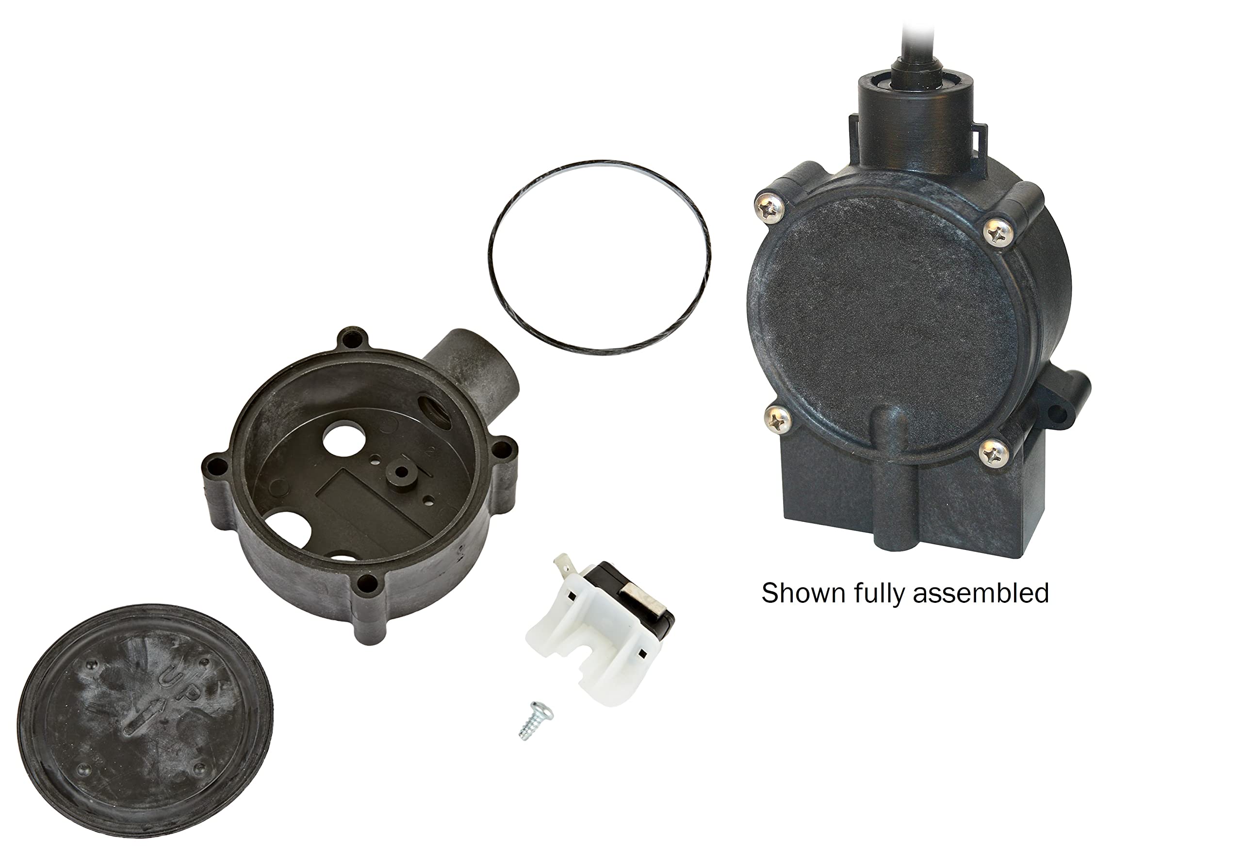 Little Giant SPRK-1 Sump Pump Diaphragm Switch Repair Kit with Casing, Black, 599300