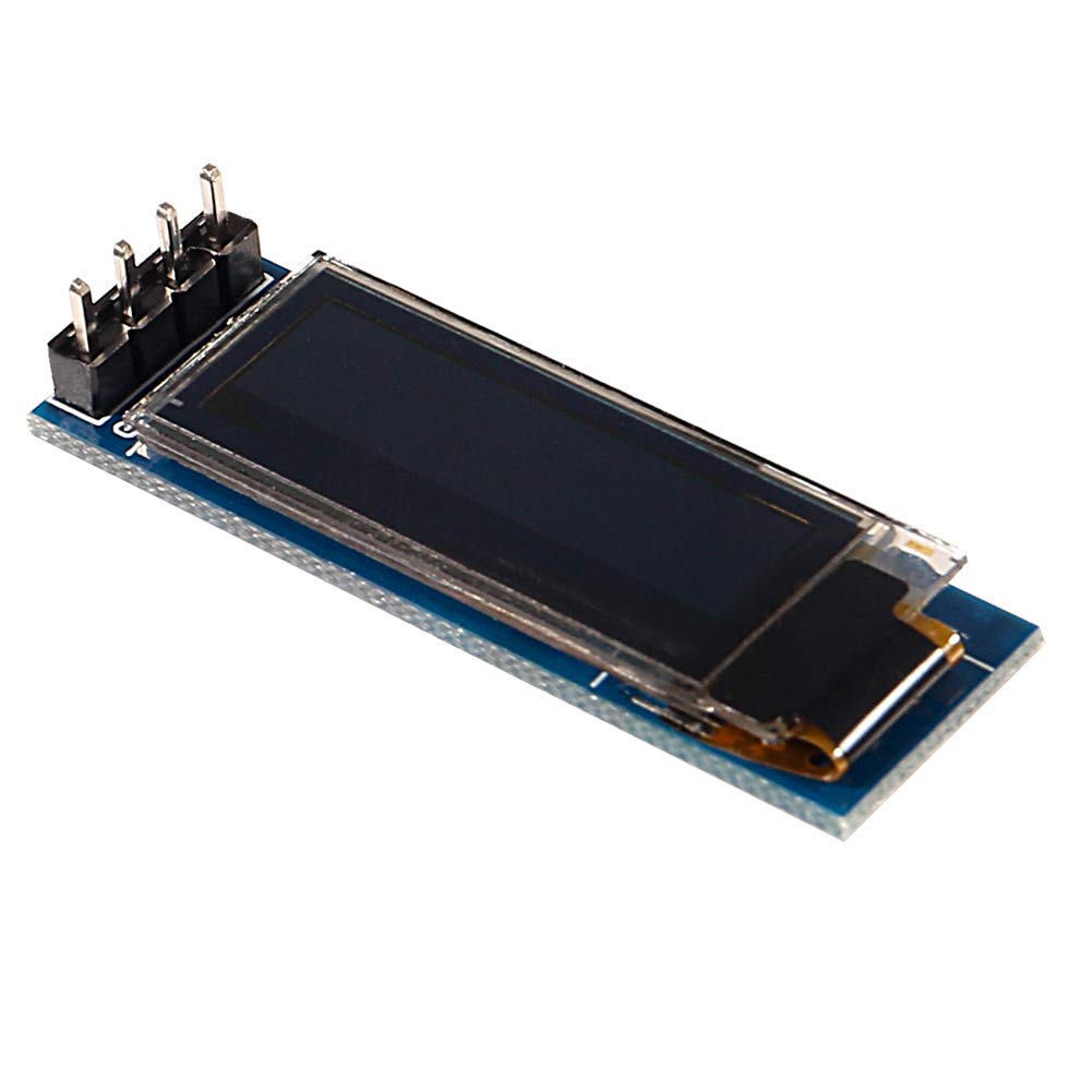 MELIFE 3pcs OLED Display Module, 0.91 inch I2C SSD1306 OLED Display Module I2C OLED Screen Driver with Pin DC 3.3V~5V. White
