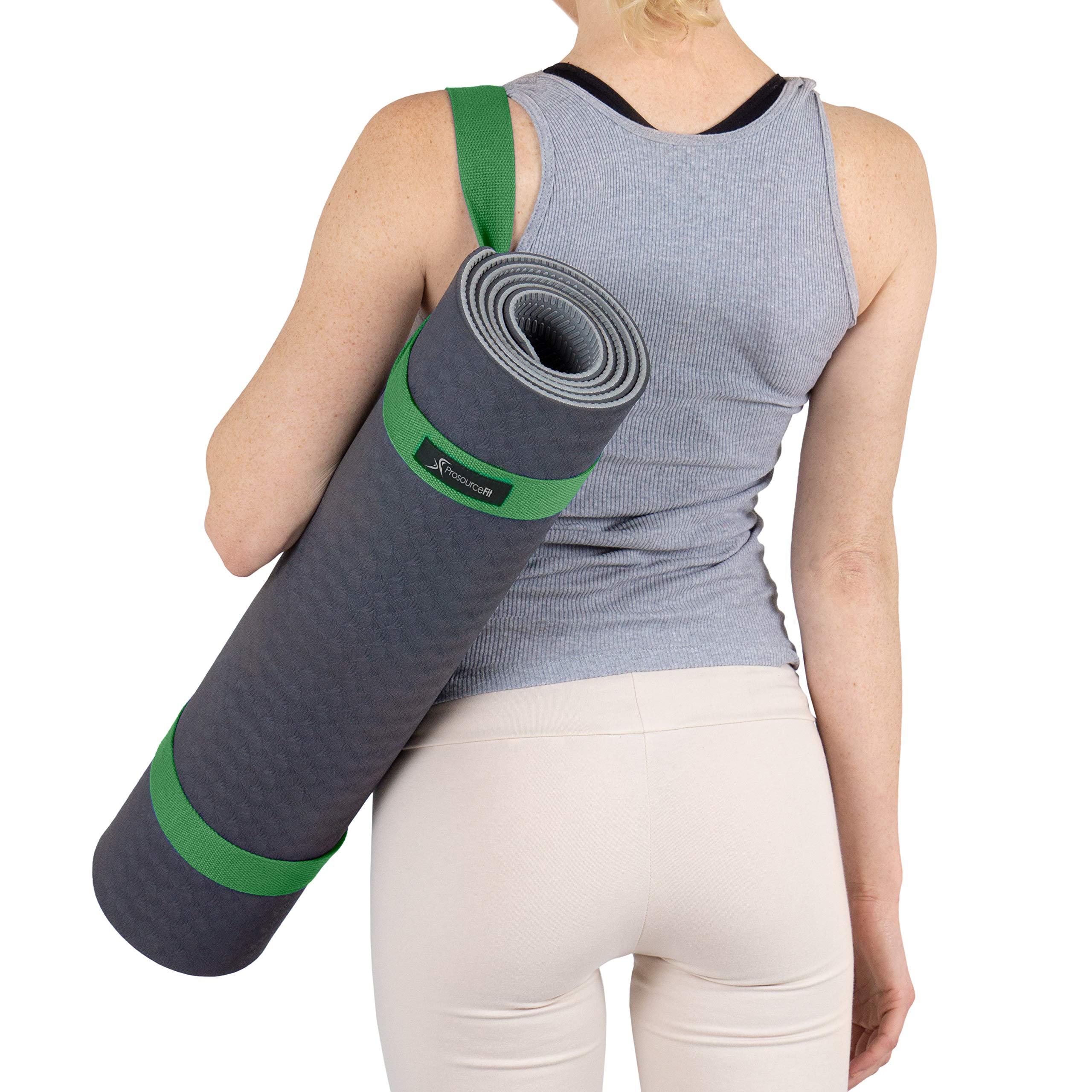 Keep your yoga mat rolled securely and your hands free so you don’t have to juggle so many things to and from yoga class! The ProsourceFit Yoga Mat Carrying Sling is a simple, affordable, and effective solution to transporting your yoga mat to and from th