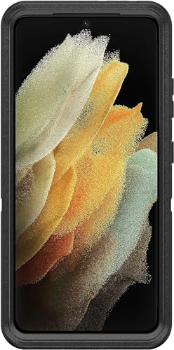 OtterBox Defender Case for Samsung Galaxy S21 Ultra 5G, Shockproof, Drop Proof, Ultra-Rugged, Protective Case, 4X Tested to Military Standard, Black, No Retail Packaging