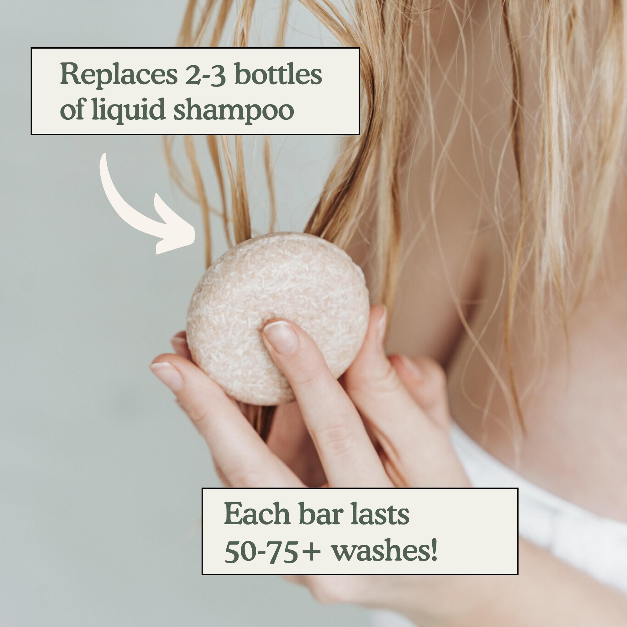 Zero Waste MVMT Shampoo Bar | Sweet Orange + Grapefruit | Eco-friendly Shampoo with Travel Container | Natural Salon Quality Shampoo, Zero Waste & Plastic Free