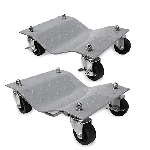 XtremepowerUS Set of (2) Heavy Duty Vehicle Skates Dolly Wheel Car Repair Slide Vehicle Car Moving Dolly