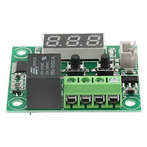 XINGYHENG 2PCS W1209 Digital Thermostat high Precision Temperature Control Switch Module DC 12V Micro Temperature Control BoardĀ and NTC 10K Thermistor Sensors Digital Temperature Probe