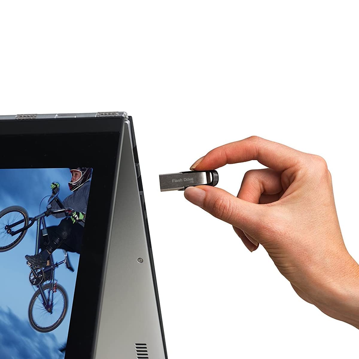 USB Stick USB Flash Drive 1TB Thumb Drive 1000GB USB Memory Stick Jump Drive Pen Drive Zip Drive Photo Stick with Keychain