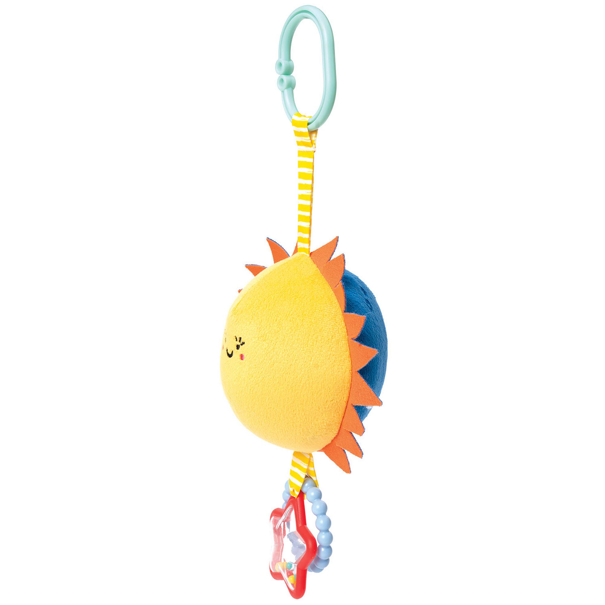Manhattan Toy Sun & Moon Clip-on Baby Travel Toy with Chime, Rattle and Teethers