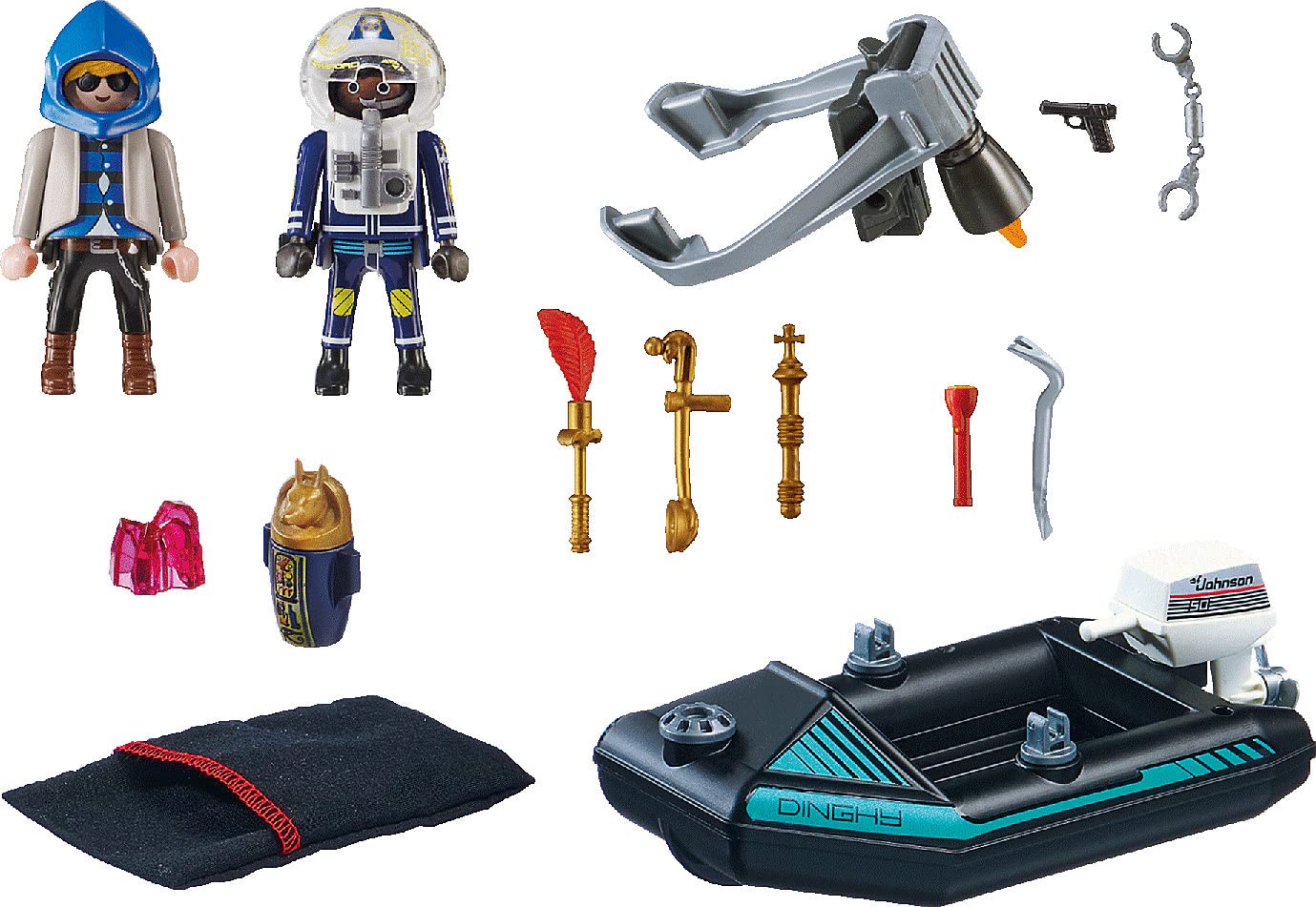 Playmobil Police Jet Pack with Boat