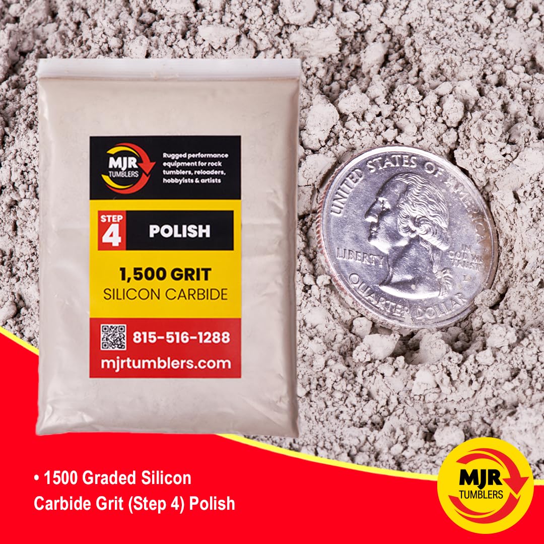 MJR Tumblers 5 LB Super Polish 1500 Silicon Carbide Rock Refill Grit Abrasive Media Final Step USA