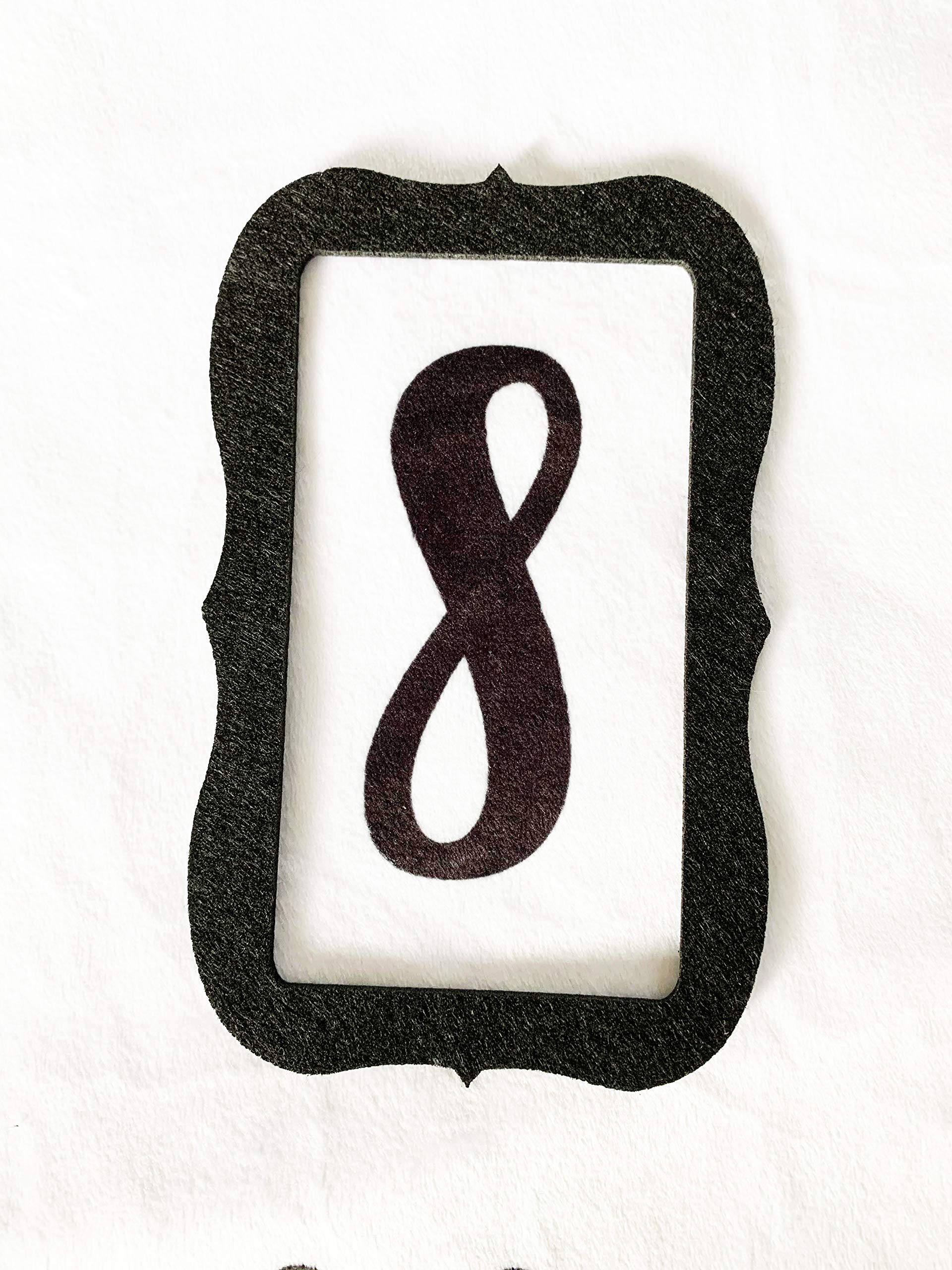 Milestone Marker Set Square Circle Star and Arrow Felt Black…