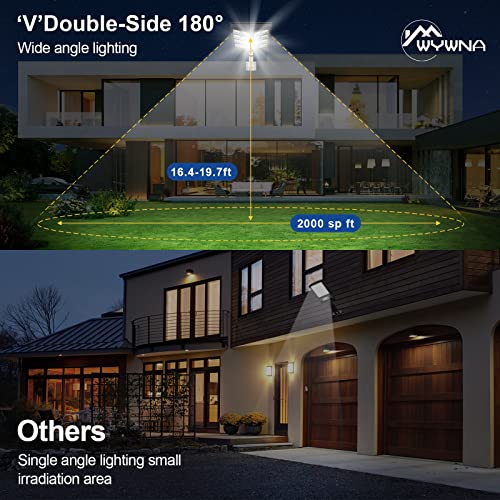 WYWNA 3 PCS Solar Street Lights Outdoor Waterproof BC800 Outdoor Solar Lights 800W