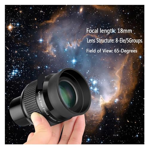 LEVABE Telescope Eyepiece 1.25" UF10mm/18mm Ultra Flat Field Eyepiece FMC SV190 (Color : 18 mm)