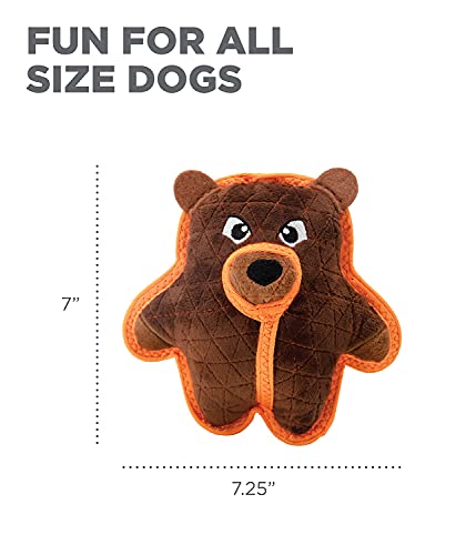 Outward Hound Xtreme Seamz Bear Squeaky Plush Dog Toy - Reinforced Dense Stuffing Plush Toy