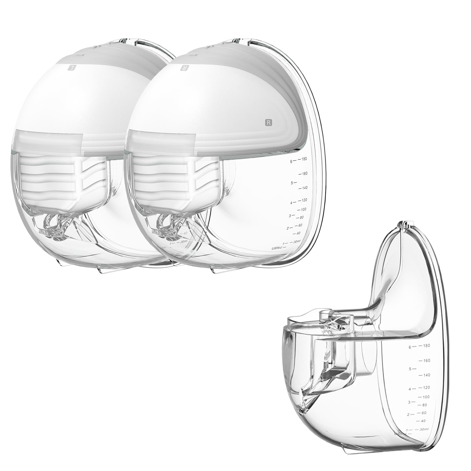 MomMed Double Wearable Breast Pump & Breast Pump Accessories Milk Collector Compatible with MomMed S18/S21