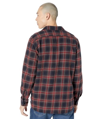 Levi's Men's Classic Worker Long Sleeve Wovens Shirt, Black Agate, X-Large