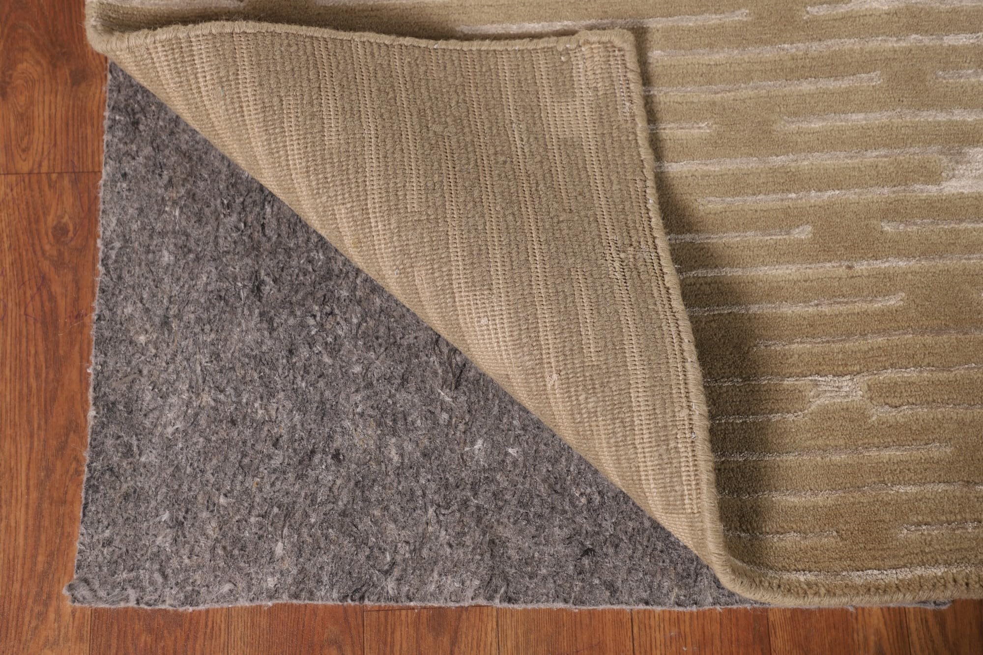 Modern Collection 9 x 12 Abstract Area Rug, All-Over/Stripe Wool Carpet for Home Décor, Living Room, Dining Room, and Bedroom
