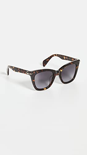 rag & bone Women's Narrow Sunglasses, Grey Shaded, One Size