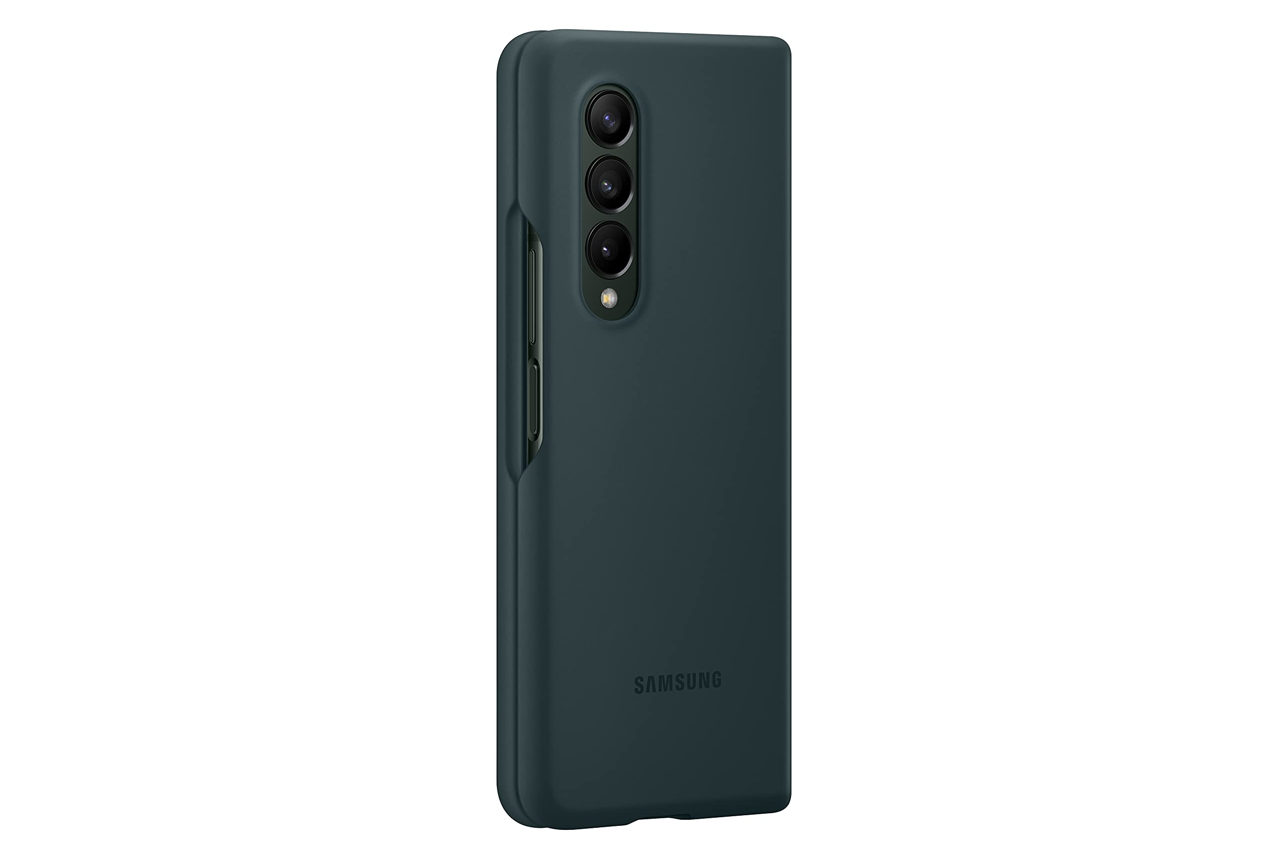 Samsung Electronics Galaxy Z Fold 3 Phone Case, Silicone Protective Cover, Heavy Duty, Shockproof Smartphone Protector, US Version, Green (EF-PF926TGEGUS)