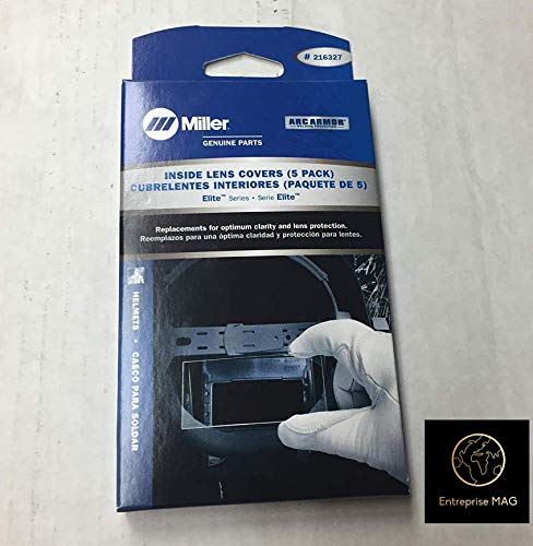 Miller 216327 4 1/4 x 2 1/2 Inside Lens Cover For use with Digital Elite and Titanium 9400/9400i helmets by Miller Electric