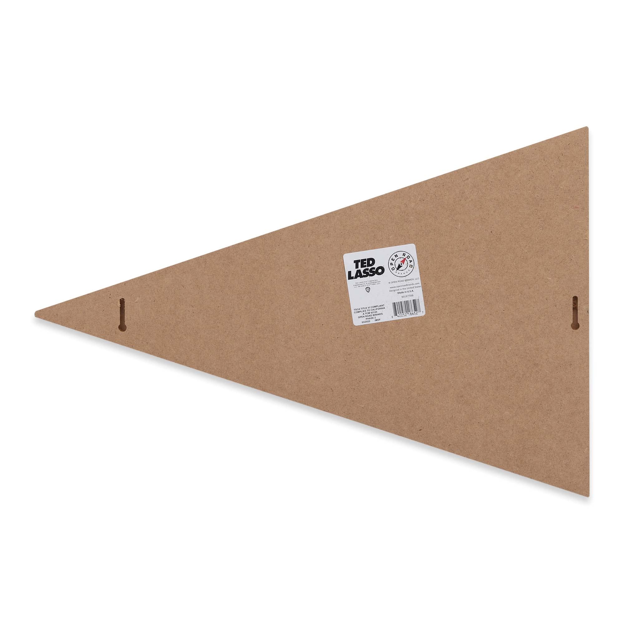 Open Road Brands Ted Lasso Believe Pennant Wood Wall Decor - Large Ted Lasso Wall Art for Home or Office - Great Gift Idea