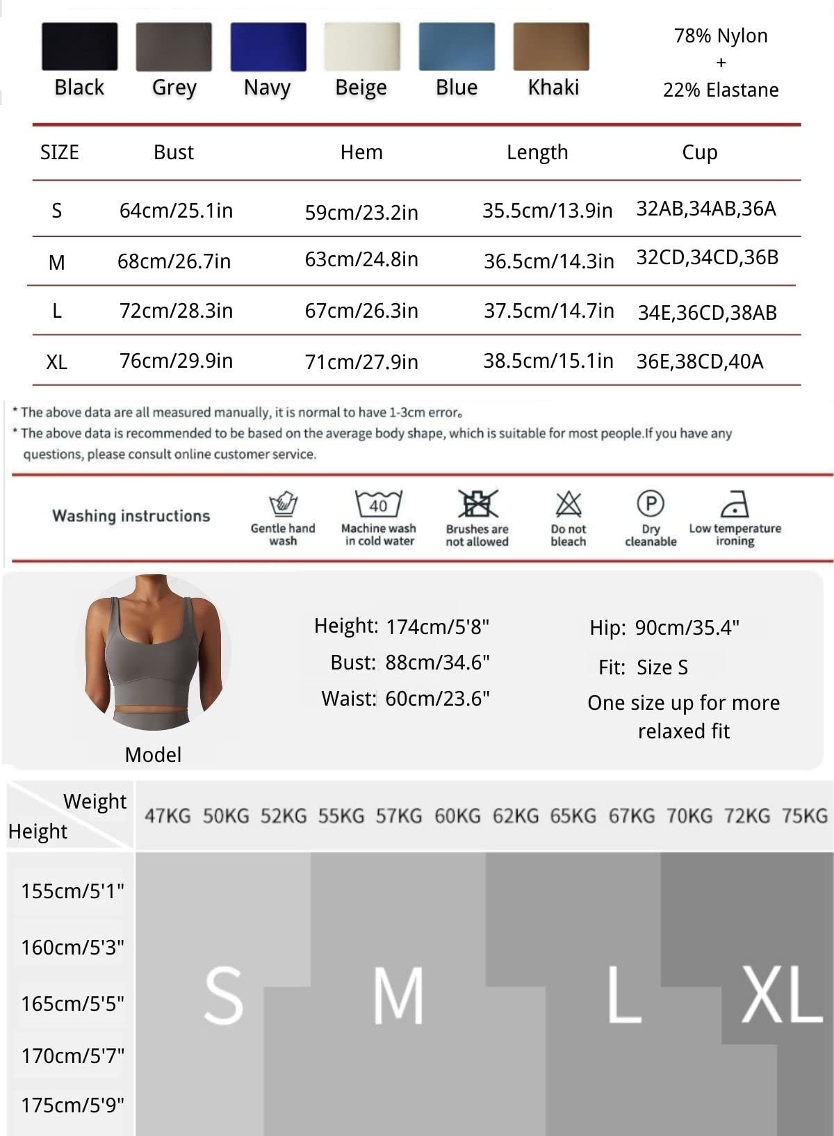QINSEN Womens Strappy Sports Bras Removable Cups Stretch Padded Running Bras Black M